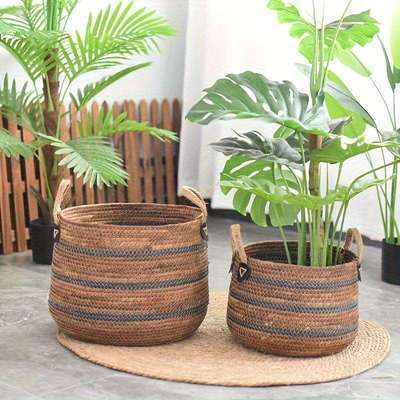 2026款 H304 海外仓TEMU跨境新款香蕉绳储物篮大容量