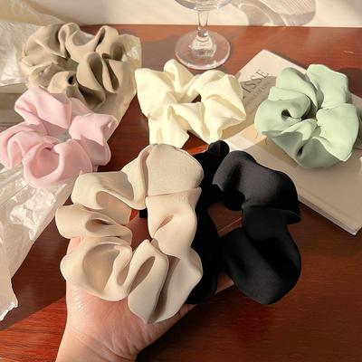 3/5/Pcs Silk Scrunchies Print Leopard Scrunchie Set Elastic