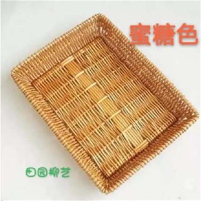 竹蓝框子长方形 农家盛馍筐馒头筐竹编收纳筐 家用厨房藤编织