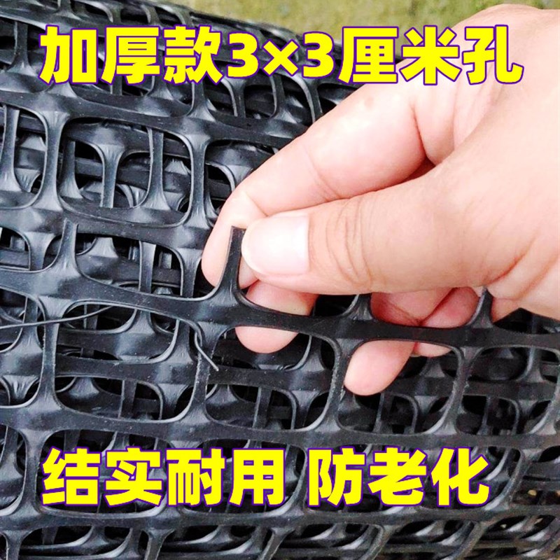 塑料网菜园围网土工格栅养殖鸡鸭隔离窗户阳台围栏网护栏网防猫鼠