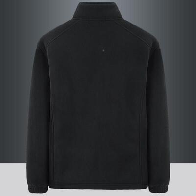 225秋冬加PK21D215户外运动抓绒厚男士加绒开衫厚棉T摇0粒绒外套