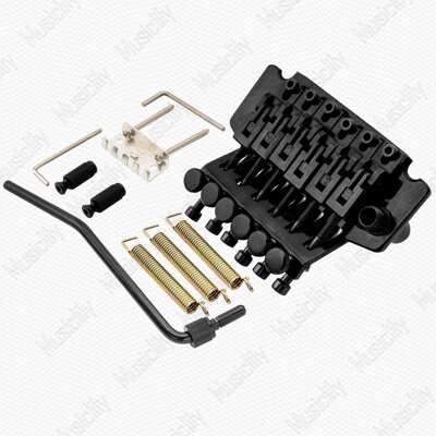 电吉他Floyd Rose款式双摇琴桥颤音系统拉弦板黄底座