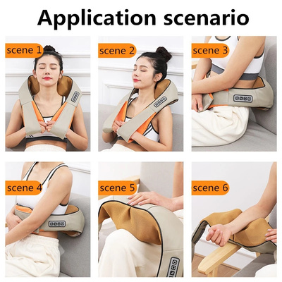 极速U Shape Electrical Shiatsu Massage Shawl BRack Neck Shou