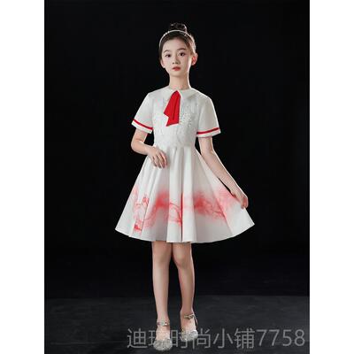 新款六一儿童合唱比演出服中学生爱国小团体诗朗诵服中国赛风主持