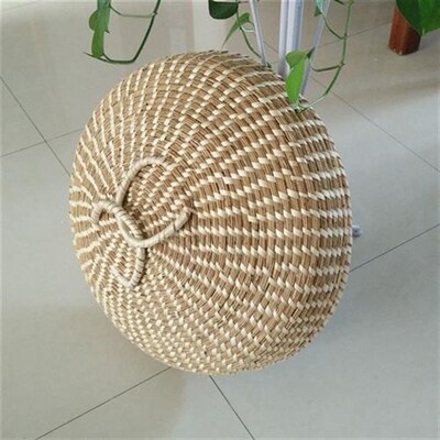 家用高拱手d工芦苇草编锅盖铁锅蒸锅柴锅火锅灶台草帽盖44-70cm80