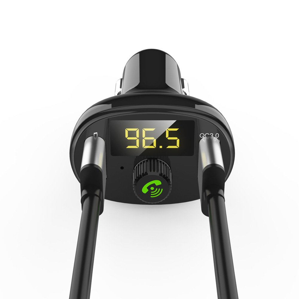BT23Q 新款车载蓝牙MP3音乐播放器车充fm发射器汽车免提通话QC3.0