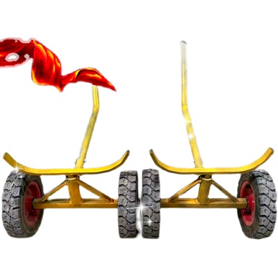 消防管道搬运车拖车拉管小车钢管/PEH管道托运搬运神器静音手推车