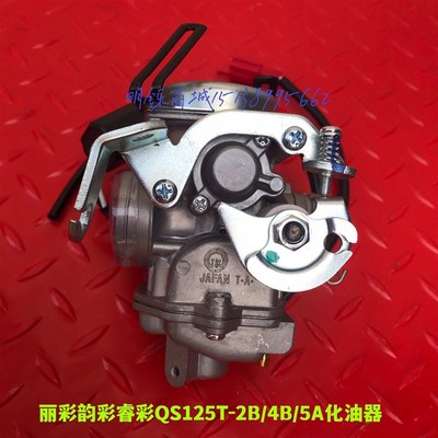 适用铃木丽b彩QS125T-2B韵彩100T-B睿彩QS125T-4B/4C/5A化油器总