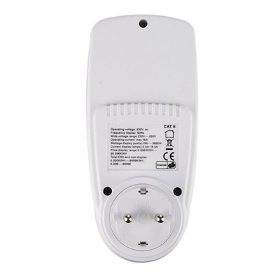 KWE-PMB01 Plug Socket Digital VoltagGe Wattmeter Power Consu