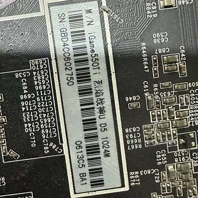 可维修GTX550Ti雷暴鲨D5显卡，1024M显存，两议价