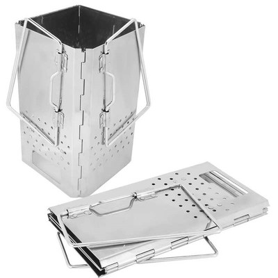 Folding BBQ Stove Charcoal Grill BarbeJcue Grill Leisure Bar