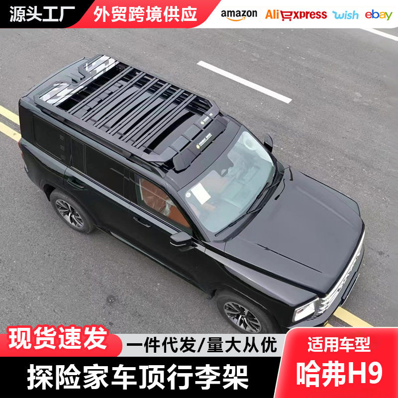 哈佛H9车顶行李架爬梯书包侧账越野改装车顶平台户外储物架旅行架