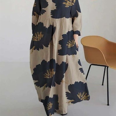 dress ladies fashion vcasual craft drawstring cotton