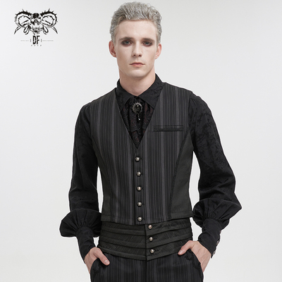 Devil fashion 马甲哥特男式秋季帅气百搭【WT06601 WT06602】