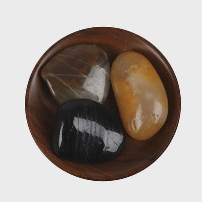 甄选五彩天然雨花石产地园林供应花街铺地大量造景五.彩石子铺路