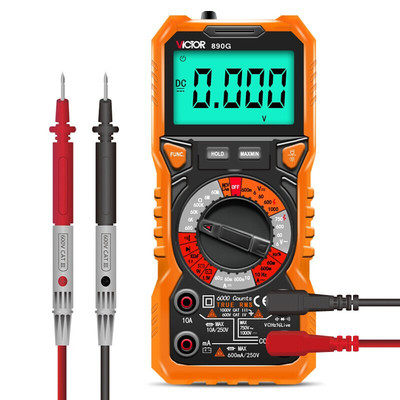 胜利 VC890C+ 数字万用表 VyC890D/H/G 自动量程 智能防烧多用表