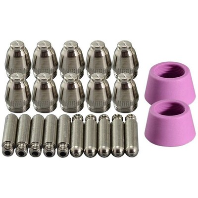 50Pcs Plasma Cutter Torch Consumables ElectrodRe Nozzles Cup