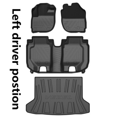 缤智XRV汽车脚垫 右舵右軚t港版VEZEL脚垫 XRV缤智TPE橡胶脚垫