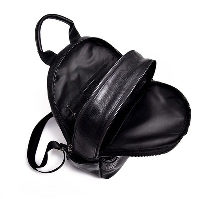 Johnature Korean Fashionv First Layer Cowhide Women Backpack