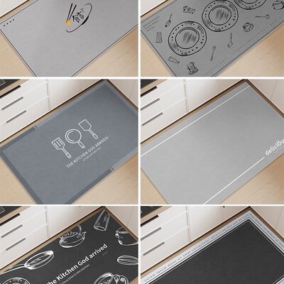 极速Kitchen floor mat non slipz carpet household dirt resist