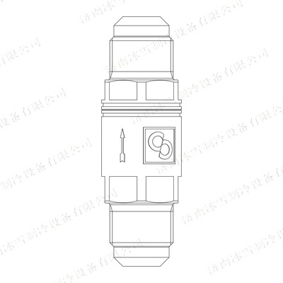 Castel卡士妥止回阀3113W/5,密封止回阀,直通式,SAE扩口接头