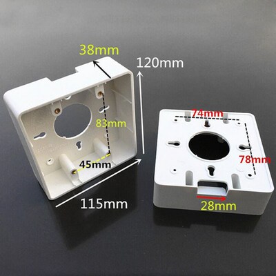 20pcs 120 Type PVC Large Surface MEount 1 Gang Junction Box