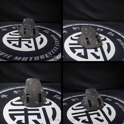 九号电动车机械师二代Mmax2改装蜂窝银箔碳纤X维外壳挡风板