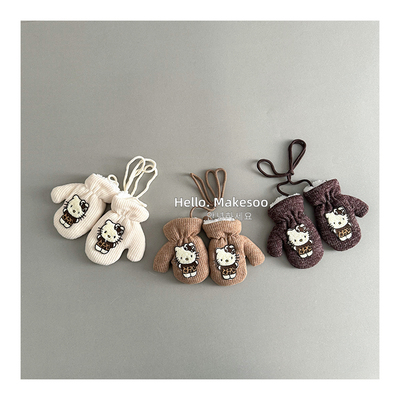 makeoo儿童手套冬季保暖加厚