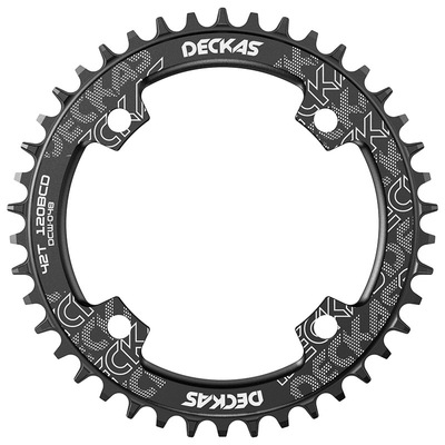 DECKAS 2代正负齿圆盘120BCD 5孔36-44T山地公路车牙Y盘片单速齿