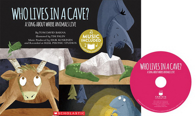 进口英文原版 Cantata Learning Who Lives In A Cave 谁住洞里 绘本附CD 现货