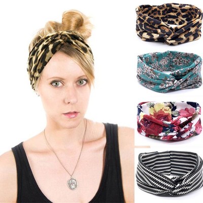 极速Fashion Floral Women Headband Hair ALccessories Leopard