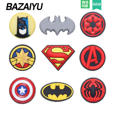 洞洞鞋配饰高级鞋扣英雄标志鞋花