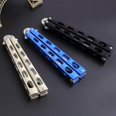极速New Metal Practrice  Trainer Training Knife Dull