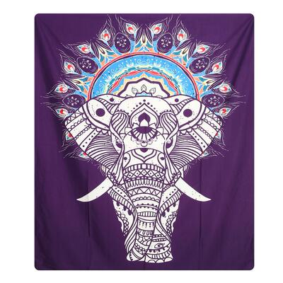 极速2 Style Indian Elephtant Mandala Tapestry Hippie Wall Ha