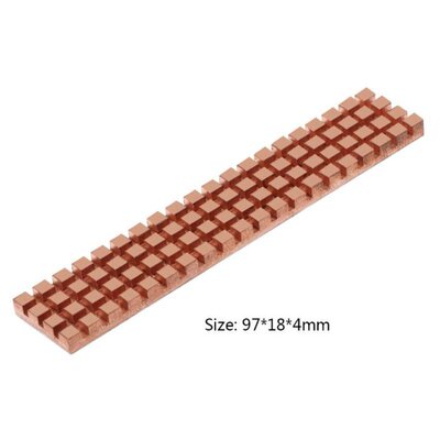 新品97x18MM Pure Copper Thin yHeatsink Thermal Pad for M.2 N