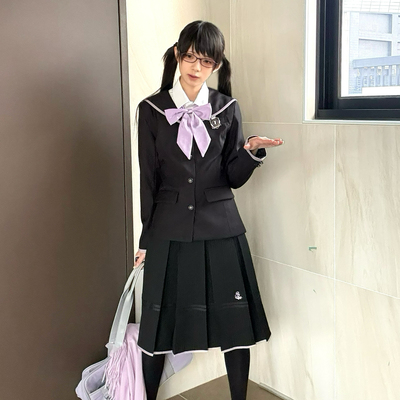 【郁雾】原创水手领西装优雅大小姐校供感西服外套JK制服学院风