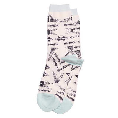 舒适棉质Say What说什么声纹图案中筒女袜OO