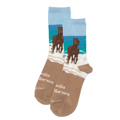 Corolla Wild Horses北卡罗来纳州野马奔马中筒男女袜FBF36-42码