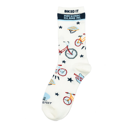 BIKED IT MACKINAC ISLAND骑行在麦基诺岛骑自行车男女袜FBF36-46