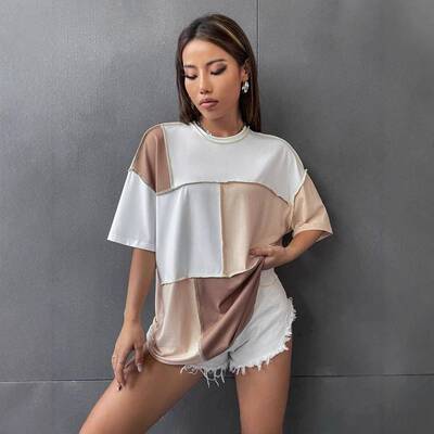 Women'S Tee Fashion Casual Short Sleeve Fitted T-Shirt For