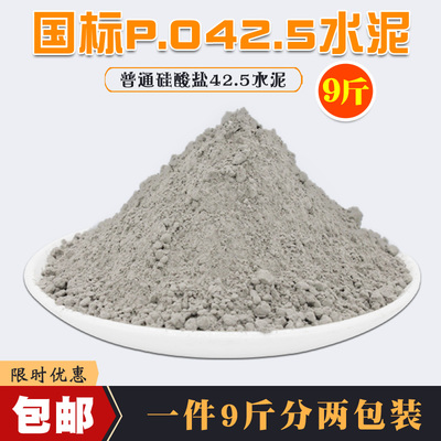 水泥硅酸盐po42.5大学实验425山水修补漏洞快干普通硅酸盐黑水泥