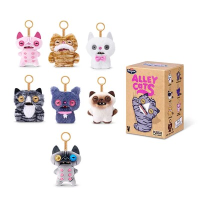 FUGGLER官方正版萌牙怪兽暗巷夜猫团结熊搞怪潮玩钥匙扣新款盲盒