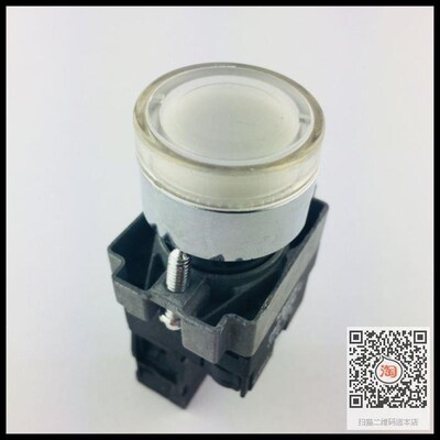 白色带灯自复位按钮开关国产替代 XB2-BW31B1C DC24V 1常开 银点*