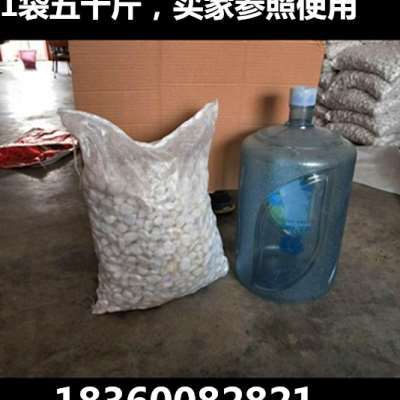 极速白石子e白色石头50斤园林绿化造景石头鹅卵石庭院铺路铺地小