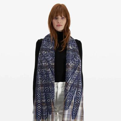 INOUI EDITIONS 官方正品波西米亚风小众独特印花长围巾保暖围脖