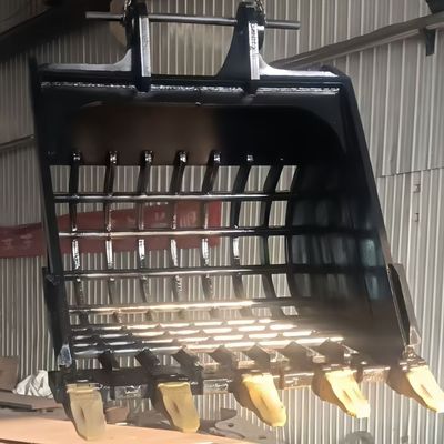 三一小松360卡特钩机漏斗挖掘机网格斗筛斗漏斗定做加厚筛斗定做