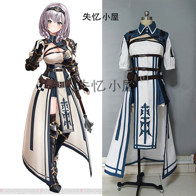 万花筒vtuber白银诺艾尔hololive一期虚拟偶像cosplay服装套女