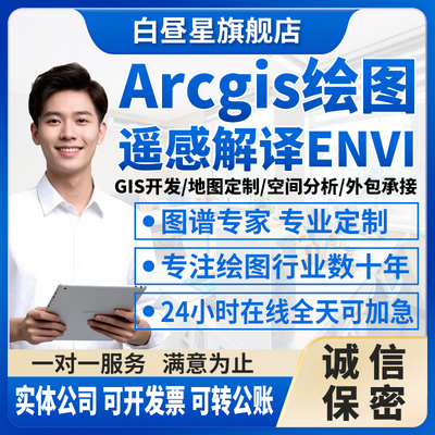 ArcGIS制图GIS作图arcgis代画空间分析数据envi遥感解译开发代做