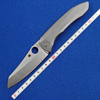 蜘蛛C238钛合金柄户外折刀露营便携EDC水果刀工具刀