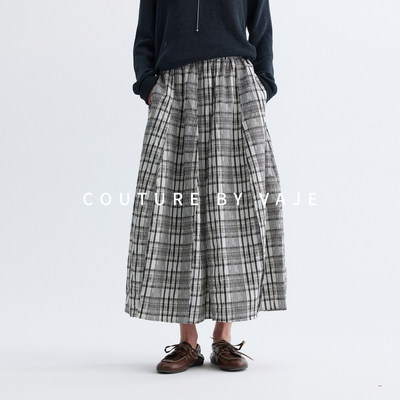 VAJE绝美巨好看复古格子a